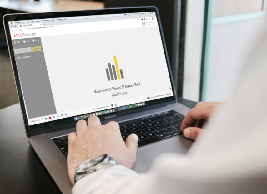 Export Power BI To PowerPoint And Excel MAQ Software
